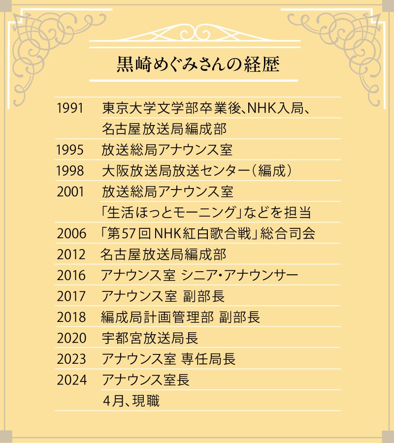 NHK入局直後に挫折…「だめアナ」を脱せた理由 黒崎めぐみ理事：日経xwoman